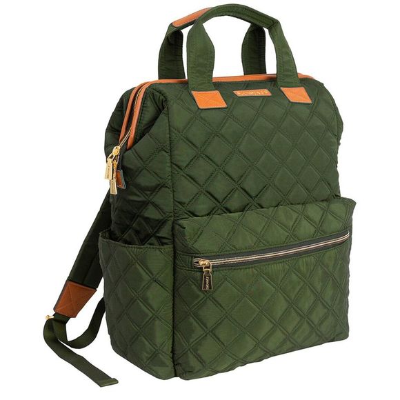 Joan & David | Bags | Joan David Diamond Quilted Nylon Workbook Backpack | Poshmark